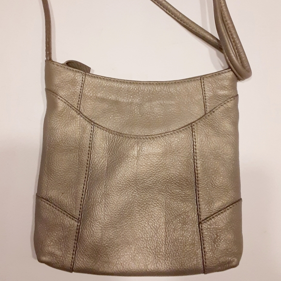 J. Jill | Bags | Jjill Small Leather Metallic Purse | Poshmark
